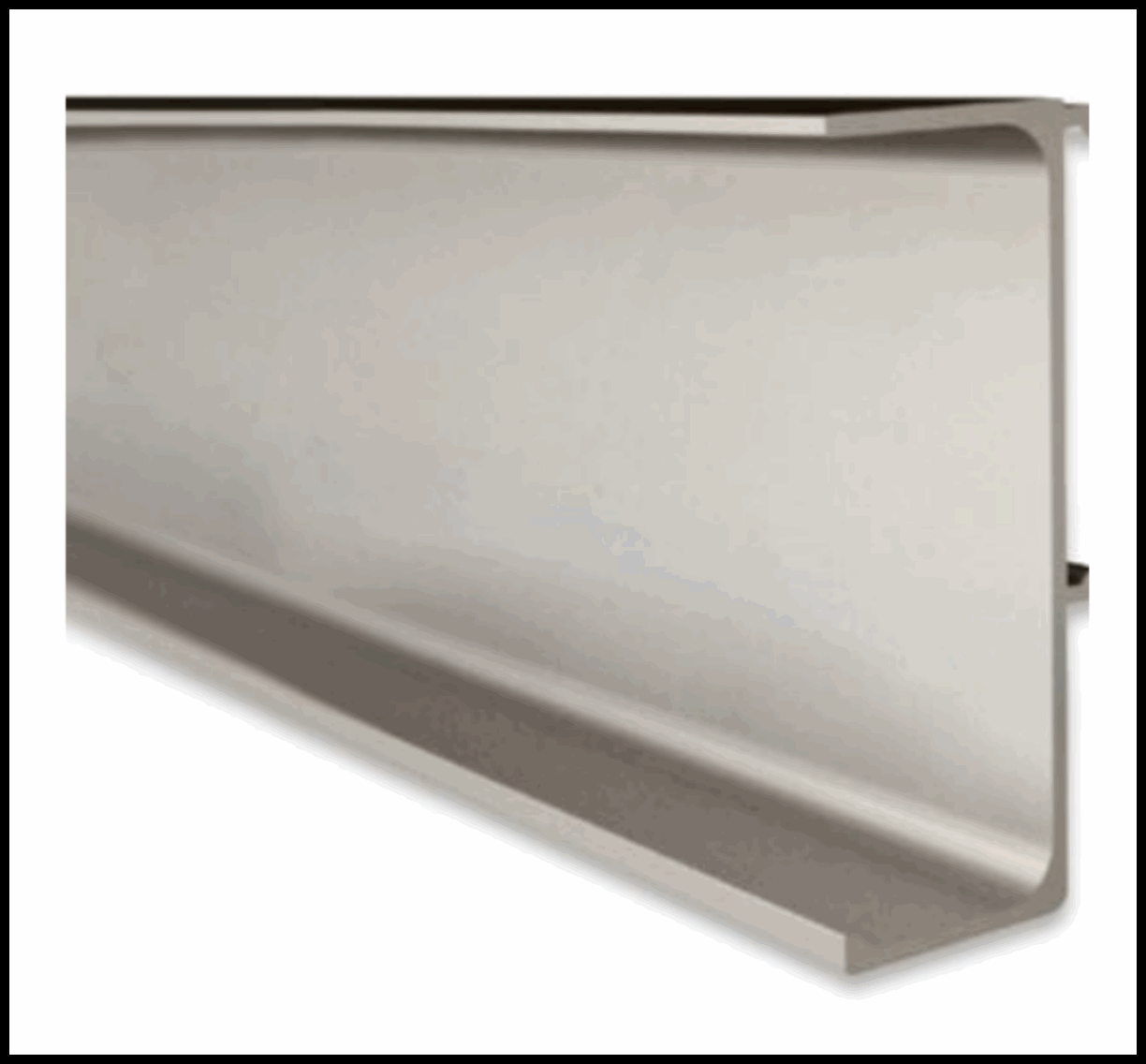 GOLA 96in PROFILE FOR HORIZONTAL SINGLE VERTICAL BRASS ANODIZED - AKC